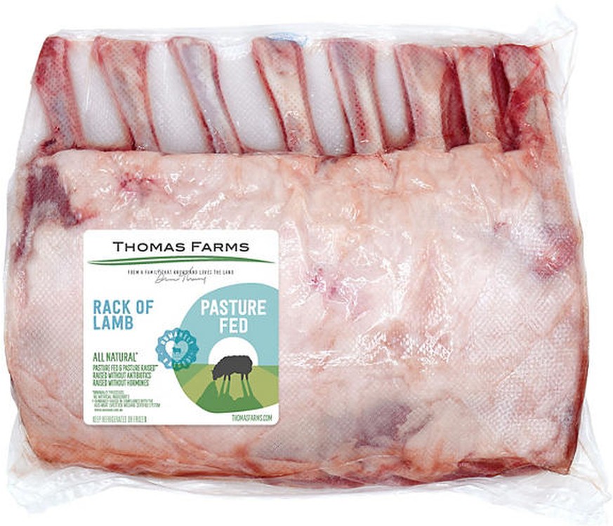 Australian Frenched Lamb Rack, Vacuum Pack, priced per pound